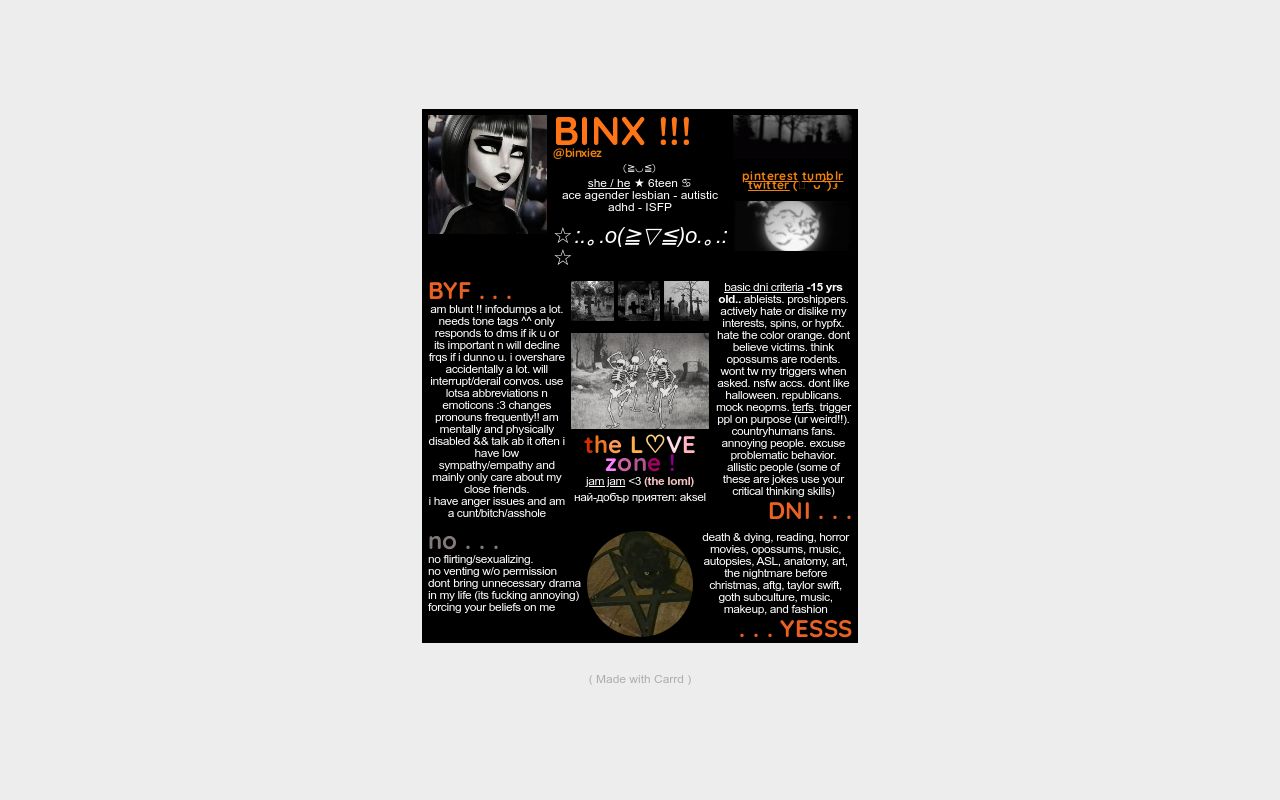 binx’s carrd